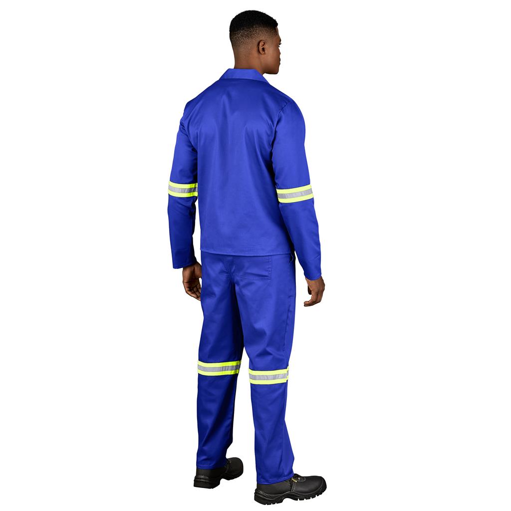 Trade Polycotton Conti Suit – Reflective Arms & Legs – Yellow Taped ...