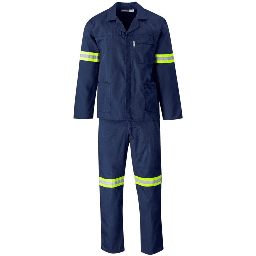 Trade Polycotton Conti Suit – Reflective Arms & Legs – Yellow Taped ...